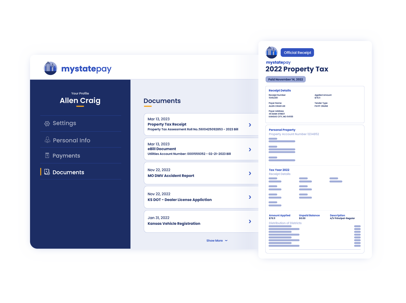 Digital government platform with embedded payments - PayIt